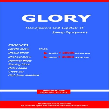 GLORY SPORTS new catalogue | PDF