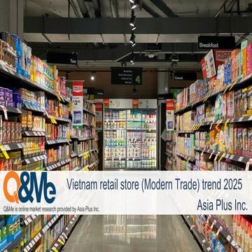 Vietnam retail store (Modern Trade) trend 2025 | PDF