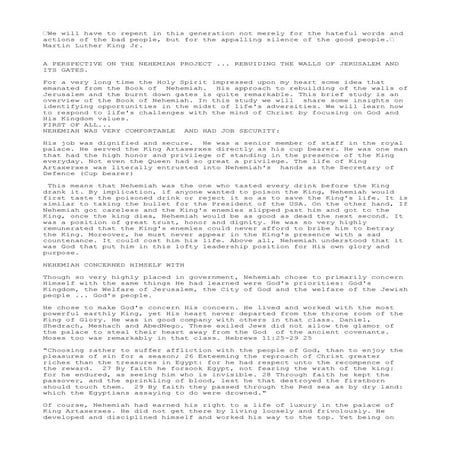 Nehemiah project | TXT