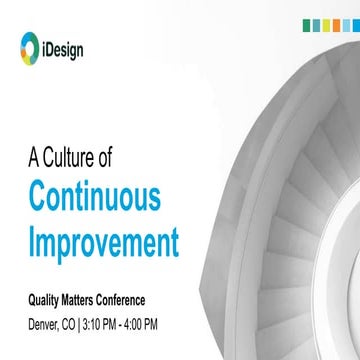 Creating a culture of continuous improvement | PPT