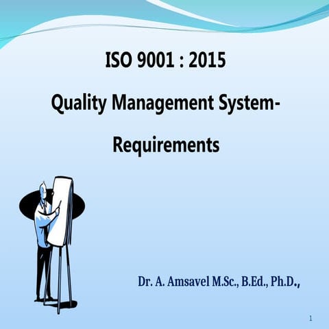 Comprehensive Guide to ISO 9001:2015 Quality Management System ...