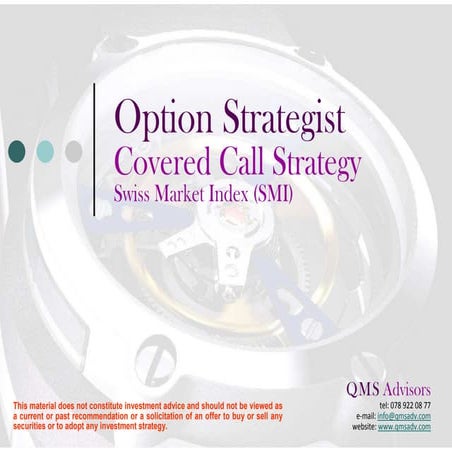 QMS Advisors - Option Strategist - Swiss Market Index (SMI Index) | PPT
