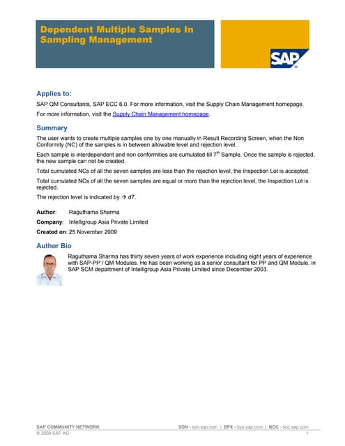 SAP PM: Test Equipment Management/Calibration process | PDF