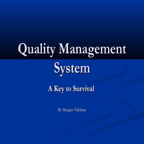 Quality Management System Qmspowerpoint | PPT