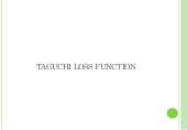 Taguchi loss function | PPTX | Business Accounting & Finance | Business