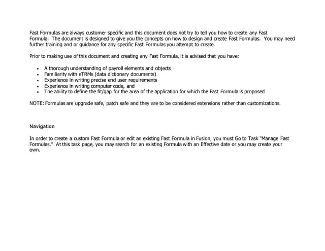 How to debug a fast formula | DOCX
