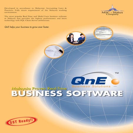 QnE Business Software Brochure | PDF