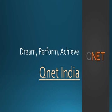 Qnet india | PPTX | Social Networking | Internet
