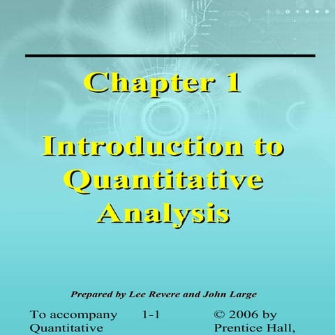 Quantitative Mgt 9th ed. ppt ch01 | PDF