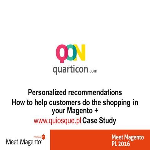 Personalized Recommendation Magento Case Study | PDF