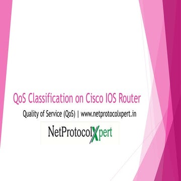 Qos Classification On Cisco Ios Router Pptx Computer Networking