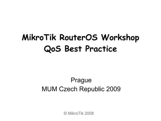 mikrotik queues configuration | PDF