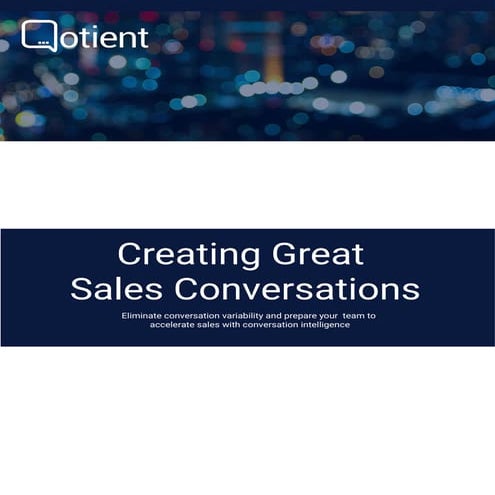 Qotient conversation intelligence e book | PDF