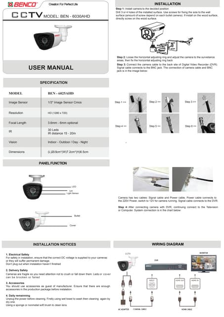 Rear view camera installation | PDF