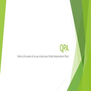QPA Considerations | PPTX