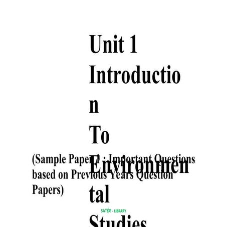 QP_EVS_Sample QP_Important Questions.ppt