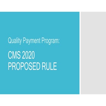 2025 IPPS Proposed Rule Major Changes Slideshow | PPTX