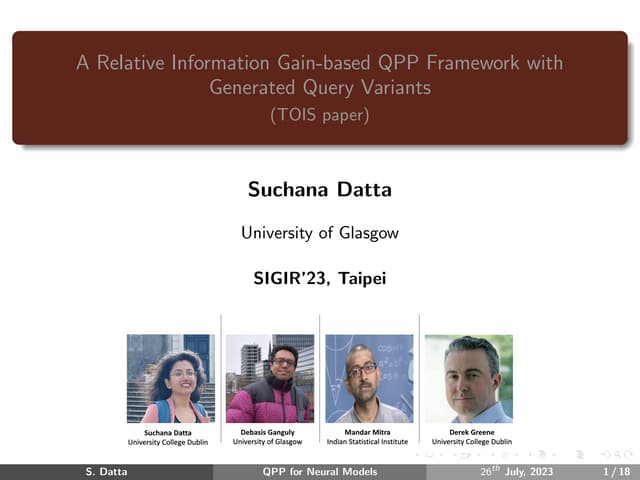 A Relative Information Gain-based Query Performance Prediction ... A Relative Information Gain-based Query Performance Prediction ...