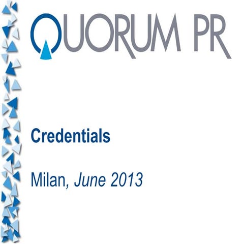 Quorum PR Credentials 2013 | PDF