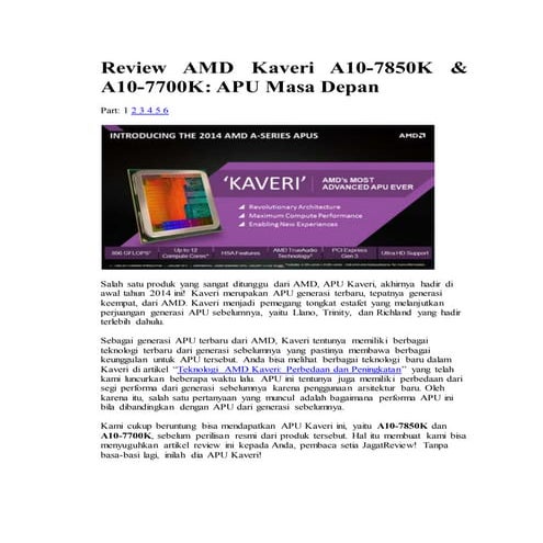 PEROSESOR AMD A10 | PDF