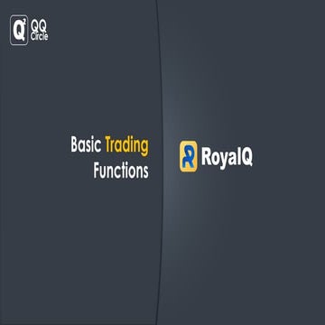 RoyalQ Basic Trading Functions (English) | PDF