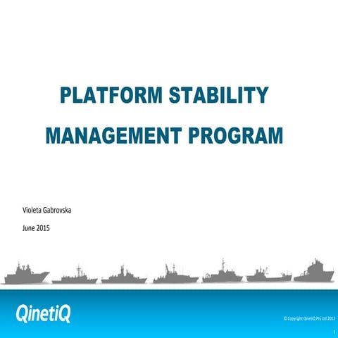 Platform Stability Management Program | PPTX