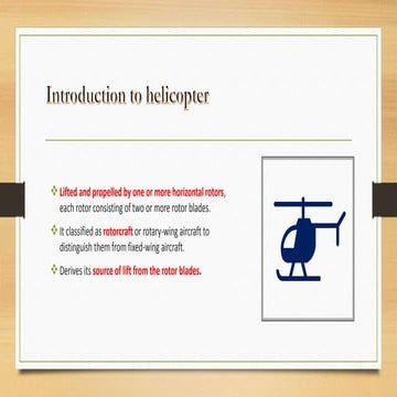 Introduction to Helicopter | PPT