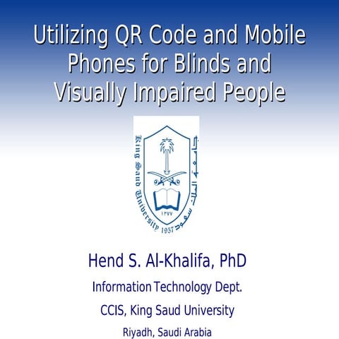 Utilizing QR Code | PPT