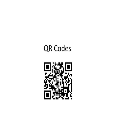 Qr codes | PPT