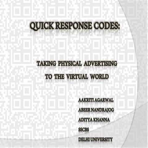 QR Codes for Marketing in India | PPTX