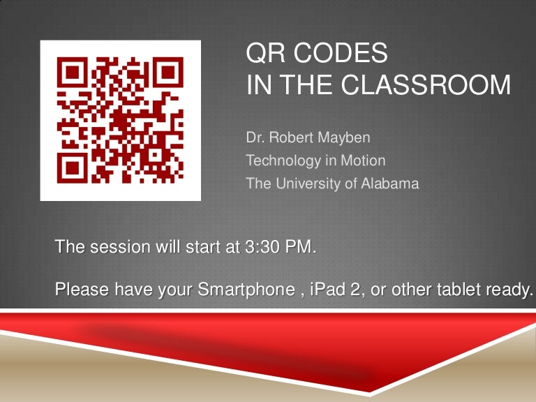 QR Code Webinar