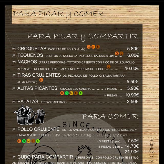 Menú de Comidas Le Coq Gastro Cafe | PDF