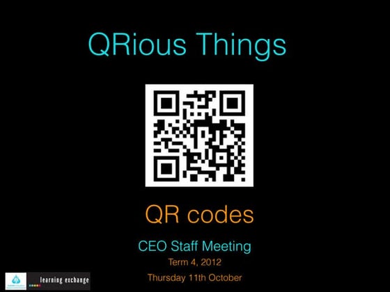 QR Codes at STA | PPT
