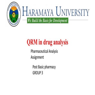 QRM in drug analysis group Assignment.pptx