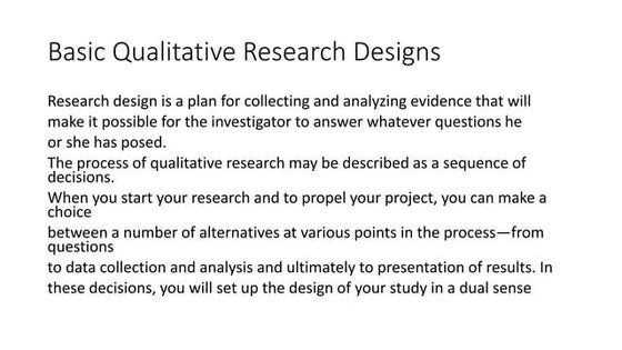 Lesson 19 choosing an appropriate research design | PPTX