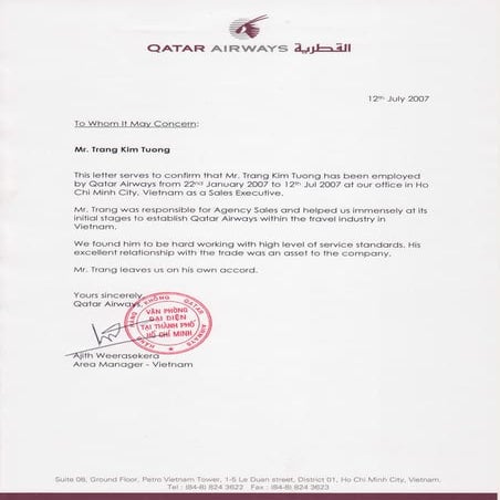 Qr Reference Letter | PDF