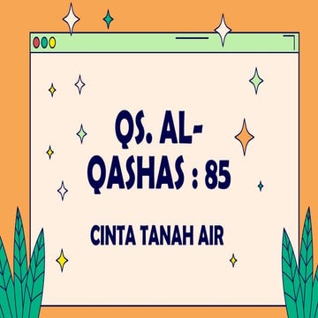 Qs. Al Qashas ayat 85 (Cinta Tanah Air).pptx