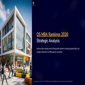 QS MBA Rankings 2026 Strategic Analysis: Global Trends, Ranking ...