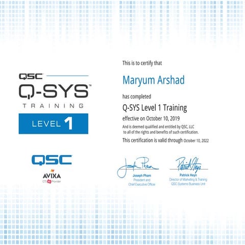 QSC credential | PDF