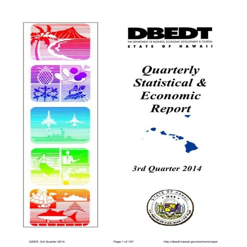 DBEDT's 2014 Q3 Statistical & Economic Report | PDF