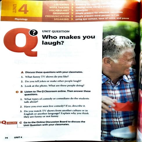 Q Skills LS1 Unit 4 Color Copy.pdf ( Listening and Speaking) | PDF