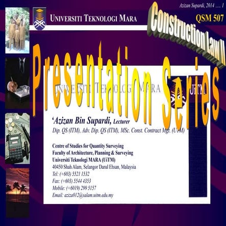 Malaysian Construction Law | PPT