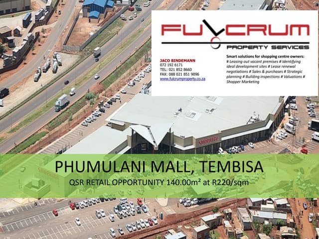 Midtown mall, rustenburg 400m | PDF