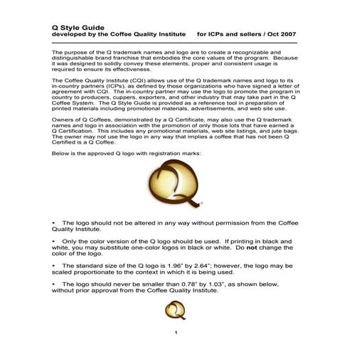 Q Style Guide For Ic Ps, Sellers, Producers | PDF