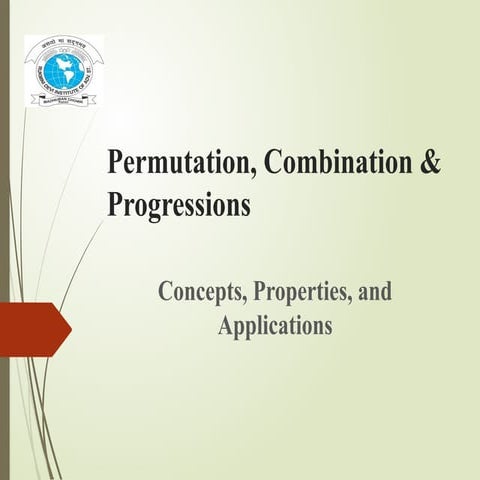 QT BCOM 1.; Permutation and Combinations | PPTX