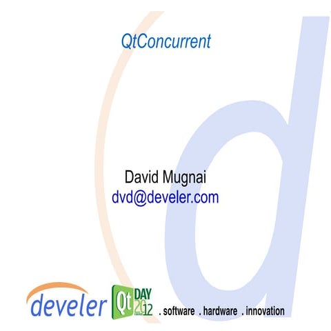 Qt Concurrent Ppt
