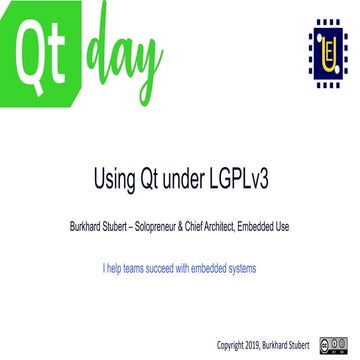 Using Qt Under Lgplv3 Ppt