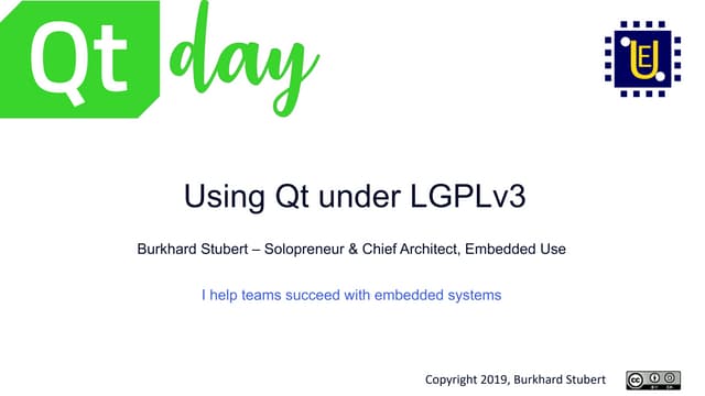 Using Qt Under Lgplv3 Ppt
