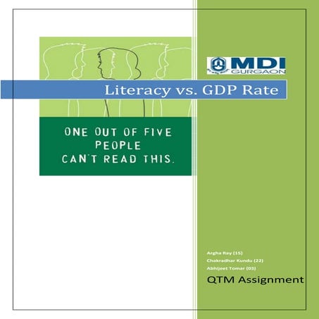 Literacy Vs GDP | DOCX