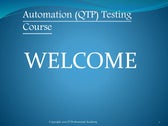 Qtp manual testing tutorials by QuontraSolutions | PPT